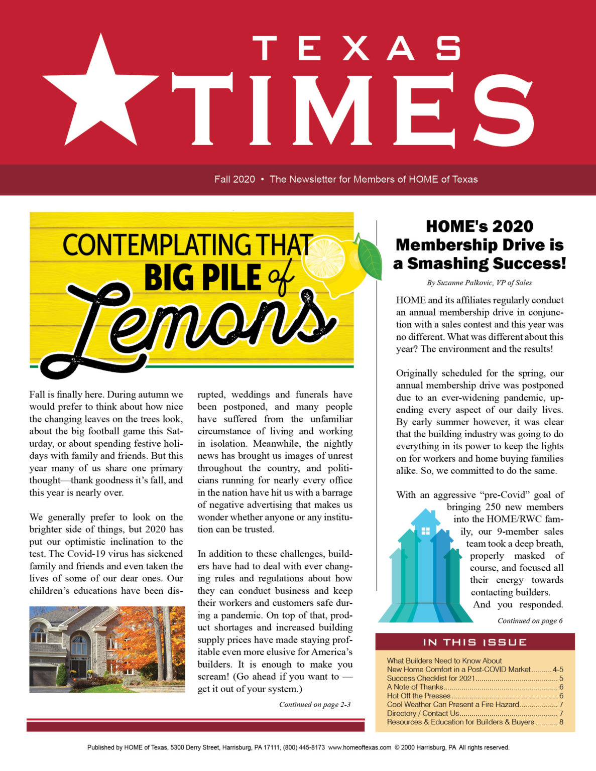 Fall 2020 Texas Times - HOME of Texas